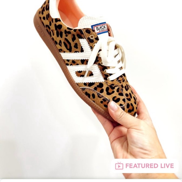 Back70 | Shoes | Back 7 Leopard Print Sneakers With White Stripes ...